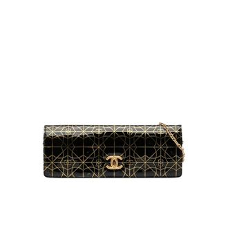 Chanel Pre-owned The Paris Moscou Vinyl Moujik Clutch with Chain - - Pre-owned - Damen - Schwarzk - ONE SIZE