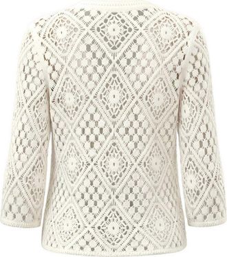 bianca Strickjacke VADIS - Strickjacke in H&auml;keloptik - Strickjacke Damen