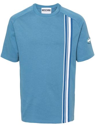 Moschino t-shirt &agrave; patch ray&eacute; - Bleu