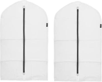 Brabantia Kleiderschutzhüllen M - Kleiderschutztasche - Transparenter Hängesack - Kleiderschrank Aufbewahrung - Kleiderständer Organisator - für Mäntel & Kleide