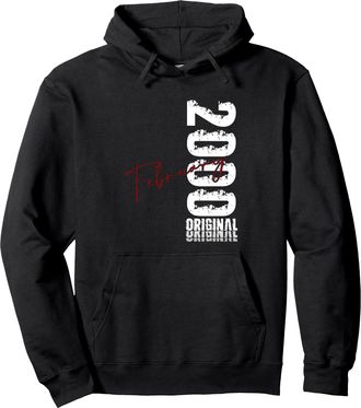 Generic 26. Geburtstag Februar 2000 Klassischer Jahrgang Pullover Hoodie