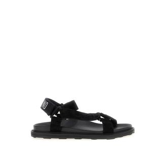 Moschino Schwarze Logosandale - - Shoes - Herren - Schwarzk - 46 EU