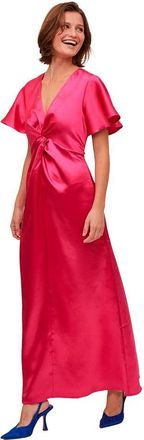 Vila VISITTAS V-Neck S/S Maxi Dress - NOOS