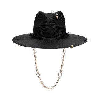 Ruslan Baginskiy Fedora mit Perforation - - Accessories - Damen - Schwarzk - L