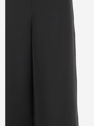 By Malene Birger Womens Pants Lucee Flared Black Acetate Trousers