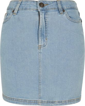 Urban Classics Damen Dames Organic Stretch Denim Mini Rok Rock, Clearblue Bleached, 29 EU