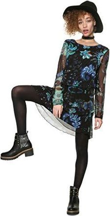 Desigual Robe Courte Femme Vest Machine 18WWVK97 s Noir, S