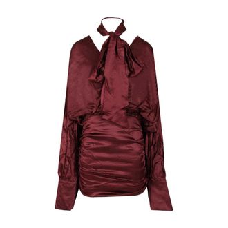 Rotate Seidenkleid - - Dresses - Damen - Rot - M