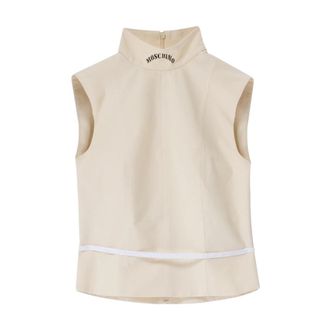 Moschino Alta Sartoria Top - - Tops - Damen - Beige - M