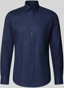 Jake*s Slim Fit Businesshemd aus reiner Baumwolle