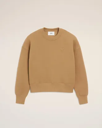Ami Sweatshirt Marron Ami De Coeur En Coton Camel - XXL - Unisex
