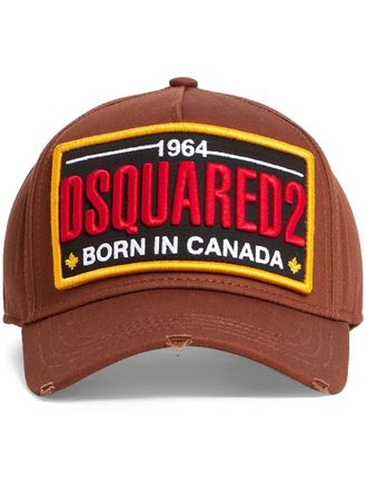 Dsquared2 casquette &agrave; logo appliqu&eacute; - Marron