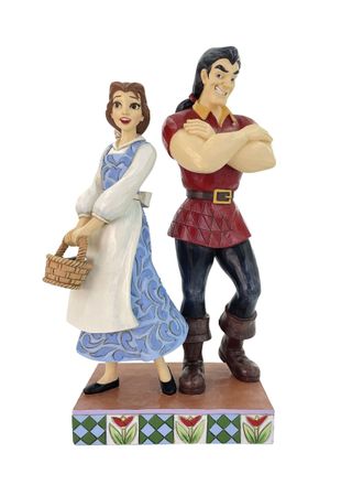Enesco Disney Traditions Belle and Gaston Figurine, Height 22cm