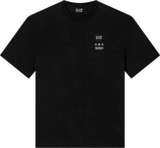 Emporio Armani Emporio Armani Ea7, Homme, Tops, Noir, Taille: XL Logo Series T-shirt