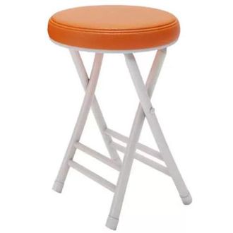 Generic Tabouret pliable portable - Tabouret de bar empilable rembourré avec siège rond, capacité de 150 kg, confortable et durable pour la maison, la cuisine