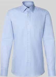 HUGO BOSS Slim Fit Businesshemd aus reiner Baumwolle Modell HANK