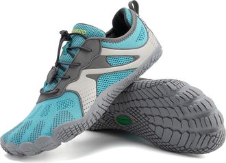 Saguaro Damen Barfußschuhe Leight Bequem Zehenschuhe Minimalistische Herren Gymnastikschuhe Atmungsaktiv rutschfest Sportschuhe Türkis 41 EU