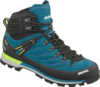 Meindl Wanderschuh MEINDL Intervale GTX, Herren, Gr. 41,5, Normalschaft, petrol, gelb, Veloursleder, unifarben, Schuhe Wanderschuh, Robustes Veloursleder, at