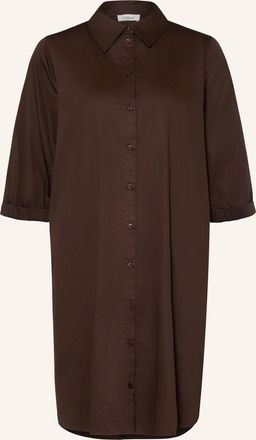 s.Oliver S.Oliver Hemdblusenkleid Mit 3/4-Arm braun