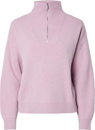 Pieces Pcoree Ls Half Zip Knit Pwp Bc