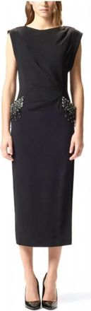 Pinko Pinko, Femme, Robes, Noir, Taille: 40 FR Freccette Midi Dress