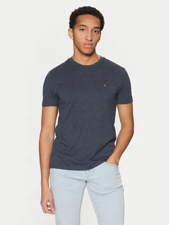Tommy Jeans T-Shirt Jaspe DM0DM20363 Dunkelblau Slim Fit
