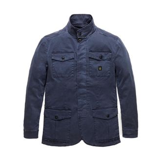 RefrigiWear Homme, Vestes, Bleu, Taille: M Veste en Coton Doux Respirante