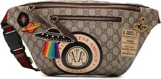 Gucci Bauchtaschen - GG Supreme Courrier Belt Bag - Gr. ONE SIZE - in Braun - f&uuml;r Damen