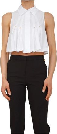 Elisabetta Franchi Femme, Tops, Blanc, Taille: 40 FR Top
