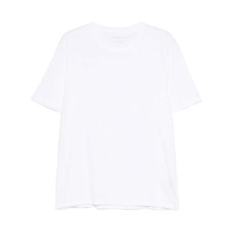 Majestic Filatures Homme, Tops, Blanc, Taille: M T-Shirt &agrave; Manches Courtes et Col Rond