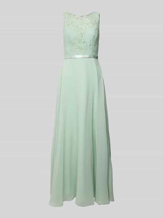 Luxuar Fashion Abendkleid mit Strasssteinbesatz