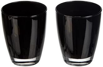 Excelsa Carton. de 2 Verres Inscription Happy Couleur Noir