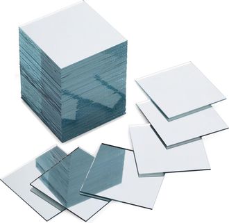 Bright Creations Quadratische Spiegelfliesen f&uuml;r Bastelarbeiten und Heimdekorationen (5,1 cm, 60 St&uuml;ck)