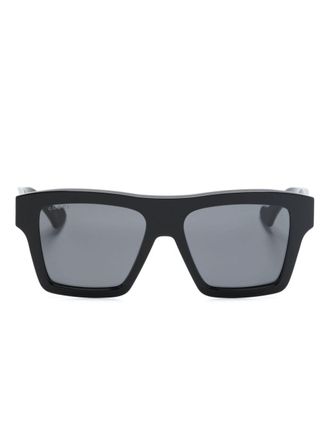 Gucci lunettes de soleil &agrave; monture carr&eacute;e - Noir