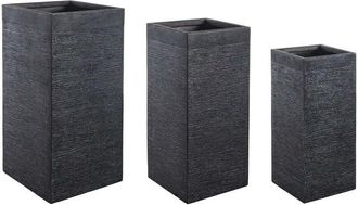 BIZZOTTO Bizzotto - Set mit 3 hohen schwarzen Graffiti-Vasen