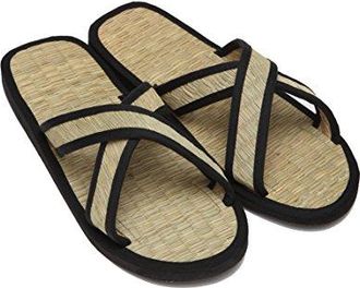 Kamikaze traditionnel Zori en paille, EN X - - Natural - Black, taille 37/38