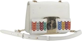 Ferragamo Sac port&eacute; &eacute;paule Pre-owned - Femme - Pre-owned - Blanc - Taille: ONE Size