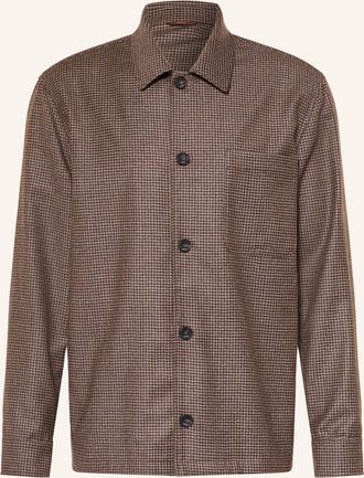 Cruna Cruna Overshirt Cardiff Aus Flanell braun