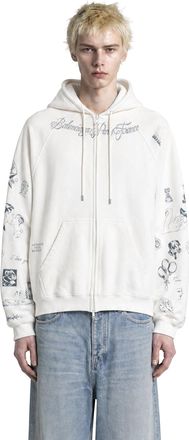 Balenciaga Classic Ink Zip-Up Hoodie