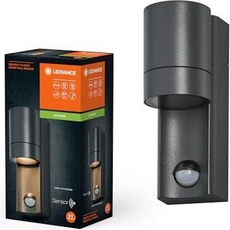 Ledvance ENDURA CLASSIC ISIDOR W S Au&szlig;enleuchte, Wandleuchte, GU10, dunkelgrau, Aluminium, einfache Installation, indirekte Beleuchtung, IP65 Schutzklasse, Tag