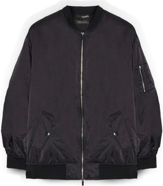 Fiorella Rubino Femme, Vestes, Noir, Taille: 50 FR Bomber L&eacute;ger