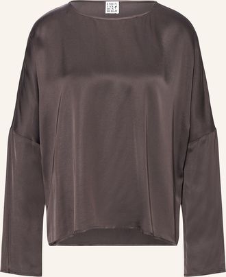 Emily van den Bergh Emily Van Den Bergh Blusenshirt Aus Satin braun