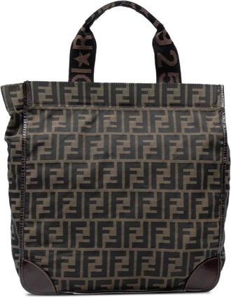 Fendi sac cabas Shopping en toile Zucca (1998) - Marron