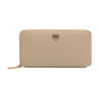 Pinko Pinko, Femme, Accessoires, Beige, Taille: ONE Size Portefeuille zipp&eacute;