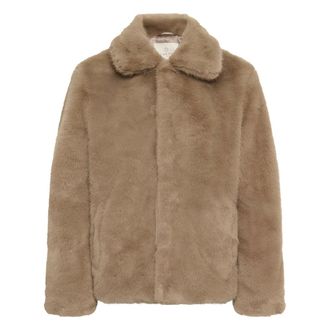 Kaffe KArosa Kunstpelzjacke - - Jackets - Damen - Braun - S