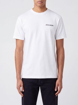 Filson T-shirt &agrave; col rond en coton avec logo contrastant &agrave; lavant