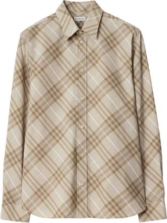 Burberry Checked Cotton Shirt