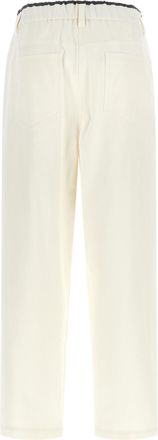 Brunello Cucinelli Cotton Relaxed-Fit Trousers - Cream