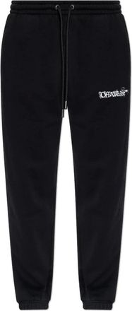 Off-white Homme, Pantalons, Noir, Taille: XS Pantalon de surv&ecirc;tement avec logo imprim&eacute;