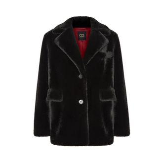 Cesare Gaspari Chic Faux Fur Coat Niuvis - - Jackets - Damen - Schwarzk - L